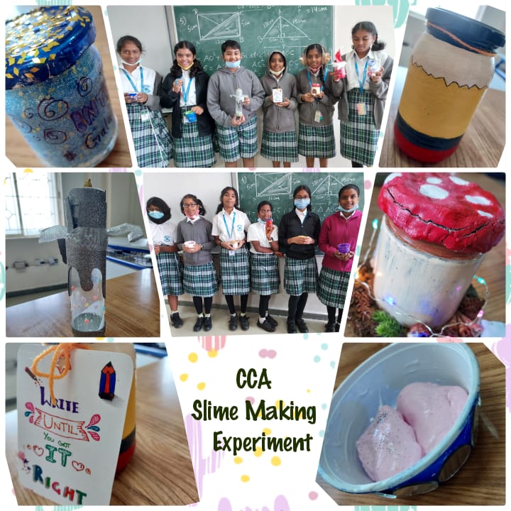 GRADE 7 CCA – SLIME MAKING EXPERIMENT | Vydehi School