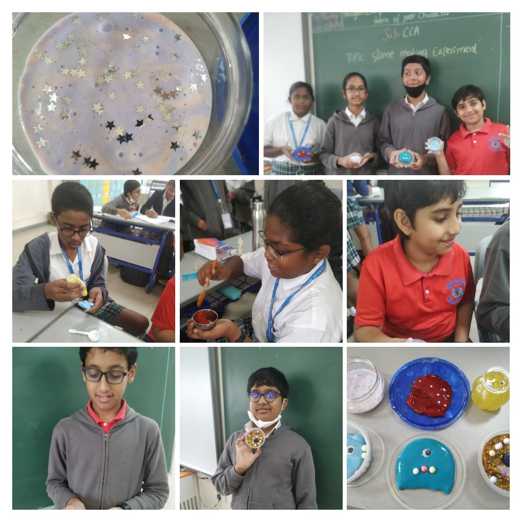 GRADE 7 CCA – SLIME MAKING EXPERIMENT | Vydehi School