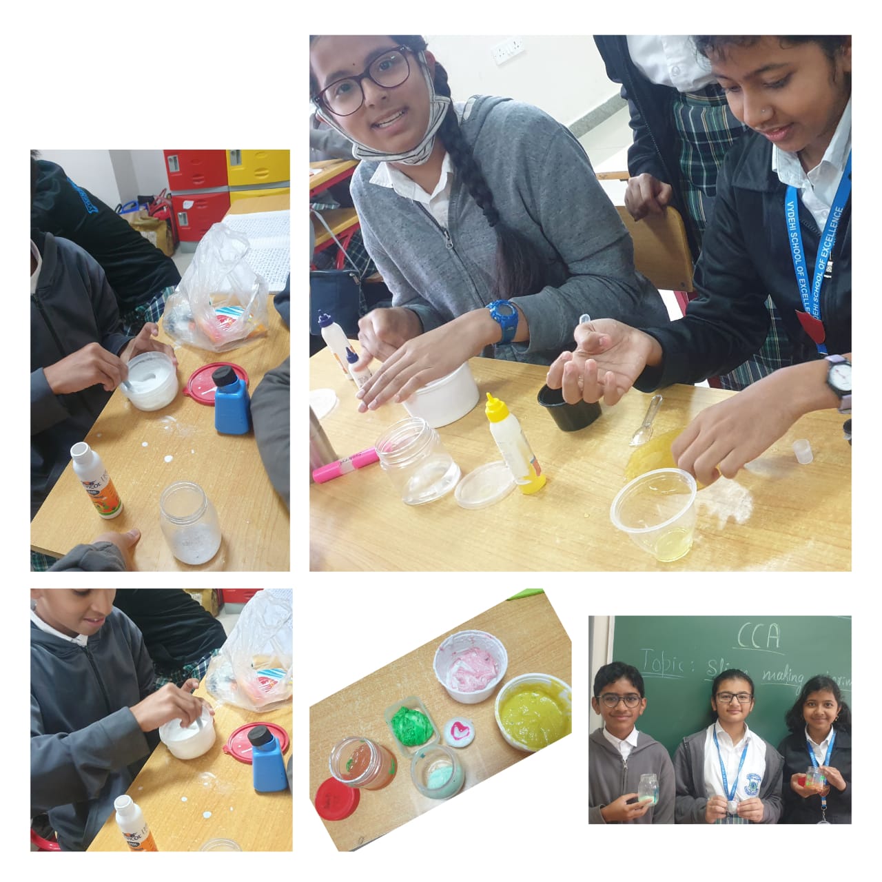 GRADE 7 CCA – SLIME MAKING EXPERIMENT | Vydehi School