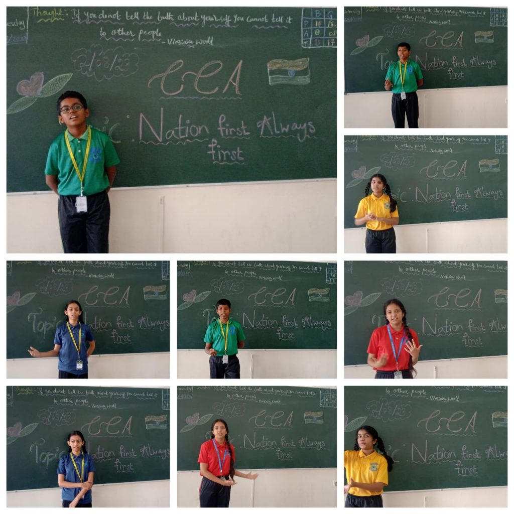Grade 7 CCA Activity-3 -Nation First Always First Speech Competition ...
