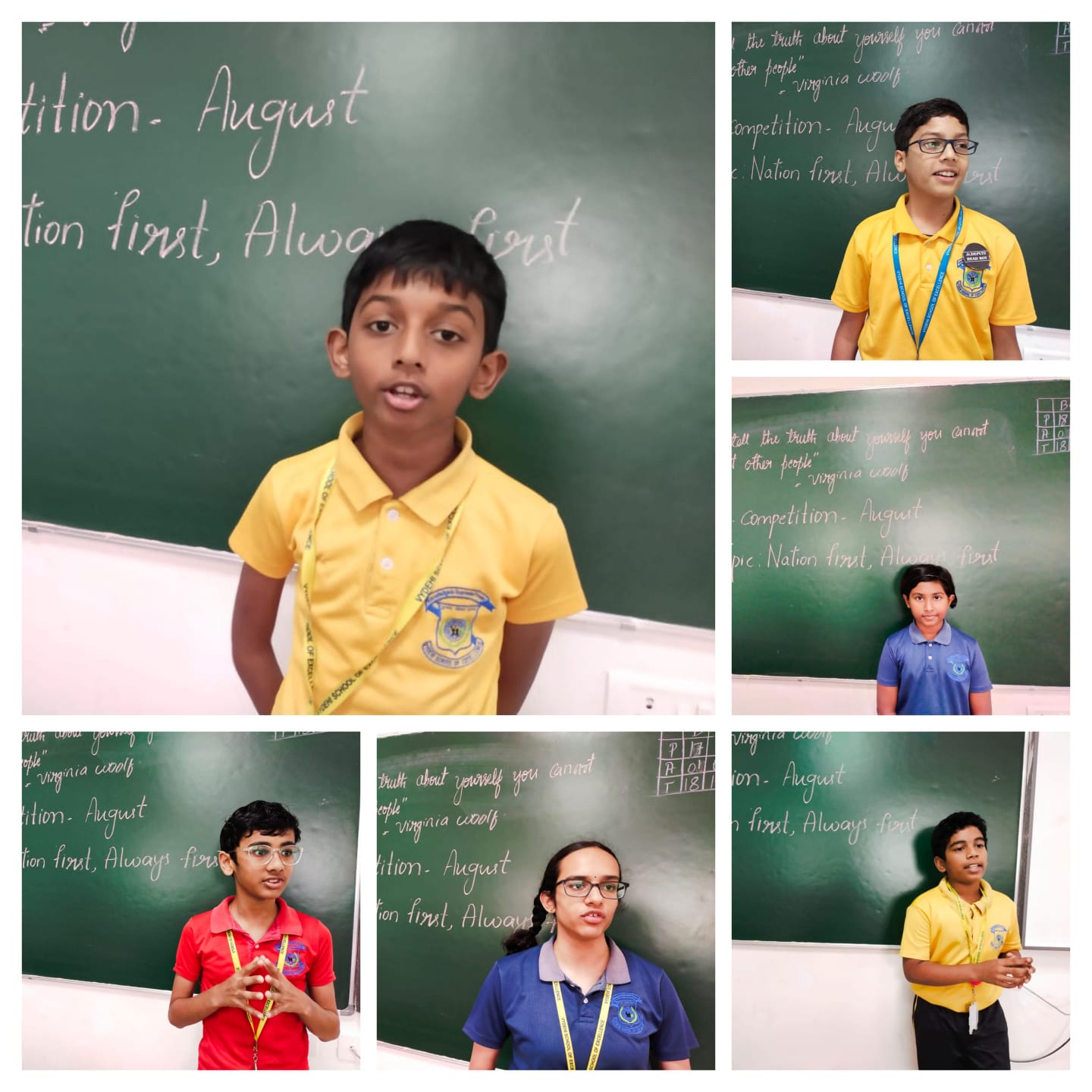 Grade 7 CCA Activity-3 -Nation First Always First Speech Competition ...